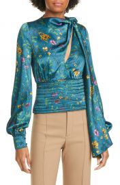 WornOnTV: Maddie Marlow’s green floral top on Good Morning America ...