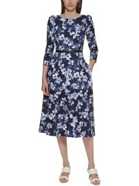 WornOnTV: Victoria’s blue floral print jacquard dress on The Chase ...