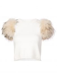 WornOnTV: Jedediah’s white fur shoulder trim top on The View | Jedediah ...