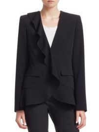 WornOnTV: Brooke’s black ruffled front jacket on The Bold and the ...