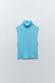 WornOnTV: Amy’s blue sleeveless top and brown suede pants on Good ...