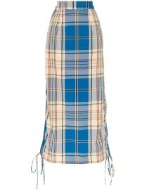 WornOnTV: Issa’s blue plaid ruched skirt on Insecure | Issa Rae ...