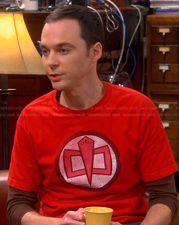 WornOnTV: Sheldon’s red “The Greatest American Hero” tee on The Big ...