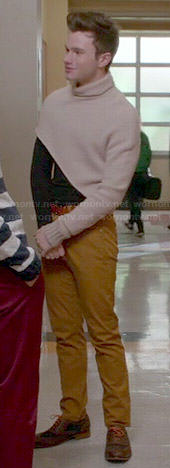 WornOnTV: Kurt’s beige asymmetric turtleneck sweater on Glee | Chris Colfer | Clothes and ...