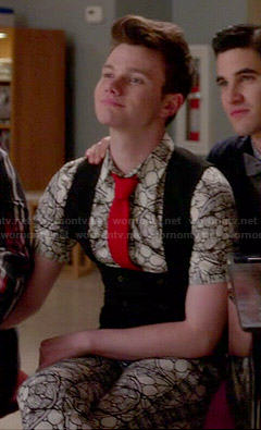 WornOnTV: Kurt’s printed short sleeve shirt and matching pants on Glee | Chris Colfer | Clothes ...