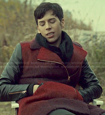 WornOnTV: Felix’s red coat with leather sleeves on Orphan Black ...