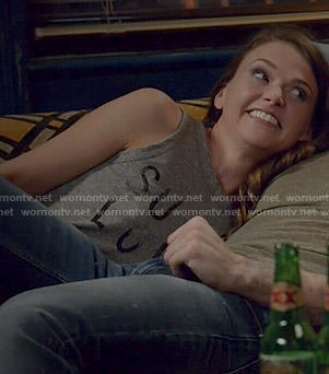 WornOnTV: Liza’s Super Loved tank top on Younger | Sutton Foster ...