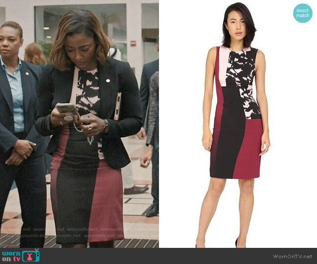 WornOnTV: Daisy’s floral colorblock dress on Madam Secretary | Patina ...