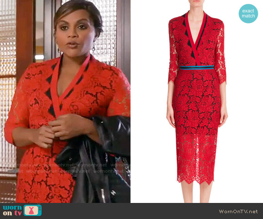WornOnTV: Mindy’s red lace dress on The Mindy Project | Mindy Kaling ...