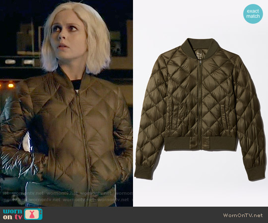WornOnTV: Liv’s olive quilted bomber jacket on iZombie | Rose McIver ...