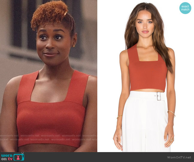 WornOnTV: Issa’s orange crop top and floral skirt on Insecure | Issa ...