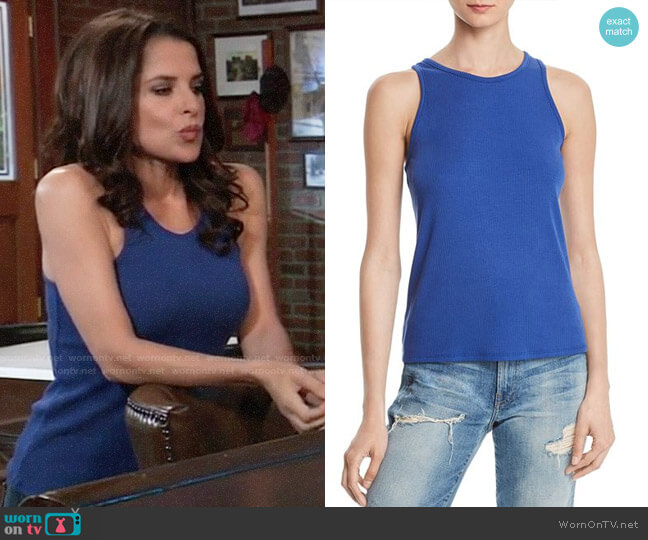 WornOnTV: Sam’s blue tank top on General Hospital | Kelly Monaco ...