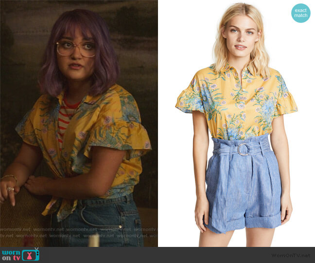 WornOnTV: Gert’s yellow floral print top on Marvel’s Runaways | Ariela ...