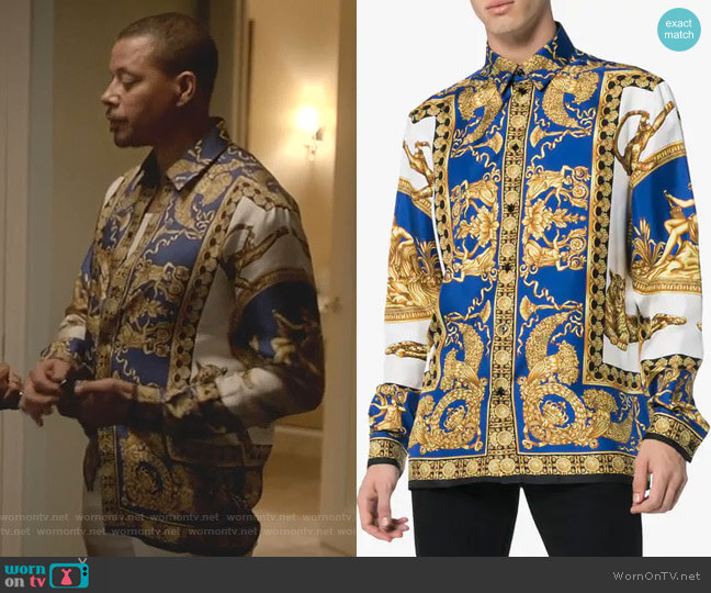 WornOnTV: Lucious’s blue printed shirt on Empire | Terrence Howard ...