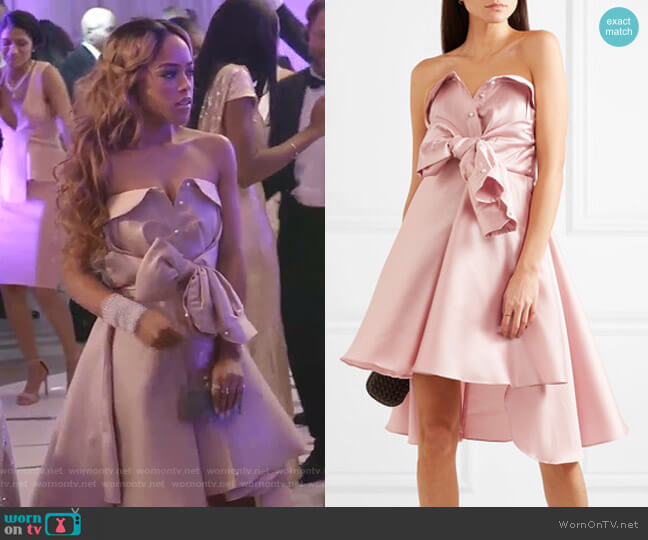 WornOnTV: Tiana’s pink strapless tie front dress on Empire | Serayah ...