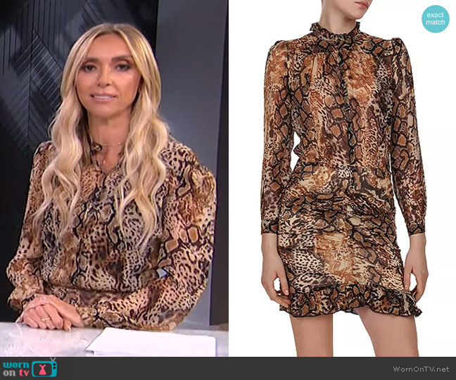 WornOnTV: Giuliana’s animal print mini dress on E! News | Giuliana ...