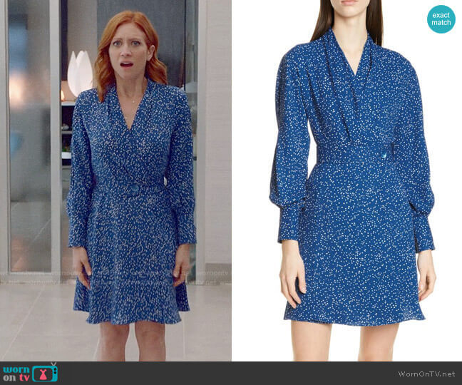 WornOnTV: Julia’s blue polka dot dress on Almost Family | Brittany Snow ...