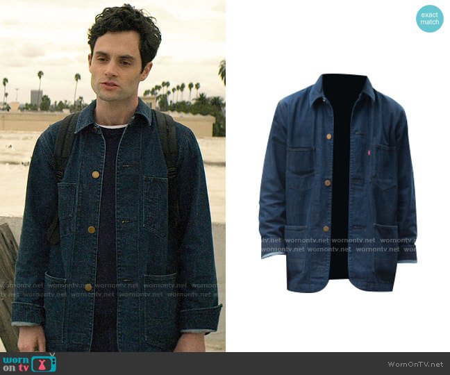 WornOnTV: Joe’s denim jacket on You | Penn Badgley | Clothes and ...