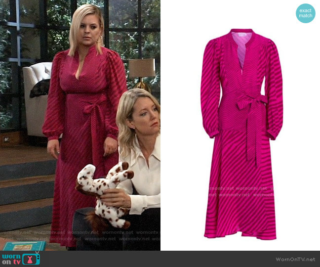 WornOnTV: Maxie’s pink striped maxi dress on General Hospital | Kirsten ...