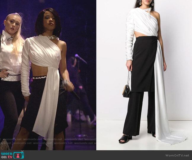 WornOnTV: Tiana’s white one-shoulder draped top on Empire | Serayah ...