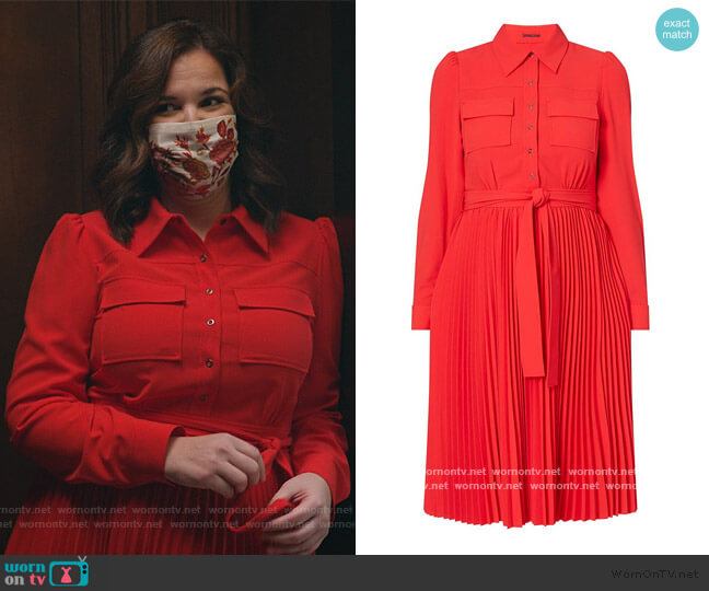 WornOnTV: Sara’s red pleated shirtdress on All Rise | Lindsay Mendez ...