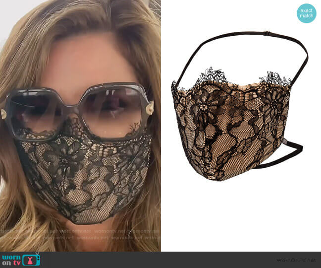 WornOnTV: Emily’s black lace face mask on The Real Housewives of Orange ...