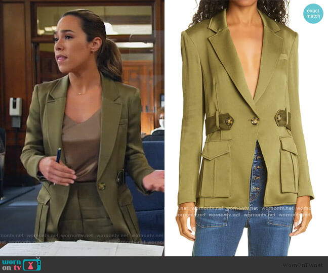 WornOnTV: Emily’s green belted blazer on All Rise | Jessica Camacho ...