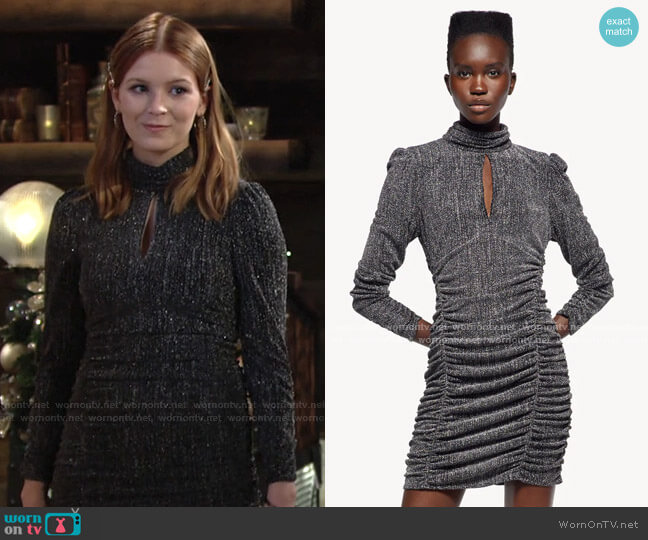 WornOnTV: Jordan’s metallic keyhole dress on The Young and the Restless ...