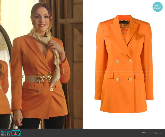 WornOnTV: Fallon’s orange double breasted blazer on Dynasty | Elizabeth Gillies | Clothes and ...