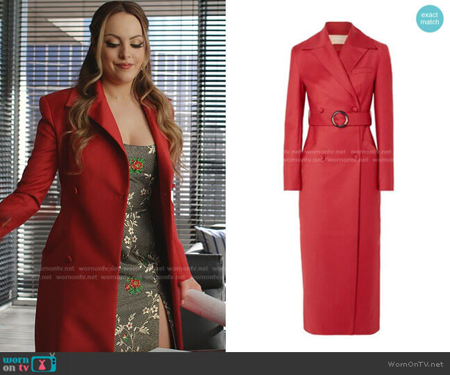 WornOnTV: Fallon’s red coat and GG shoulder bag on Dynasty | Elizabeth Gillies | Clothes and ...