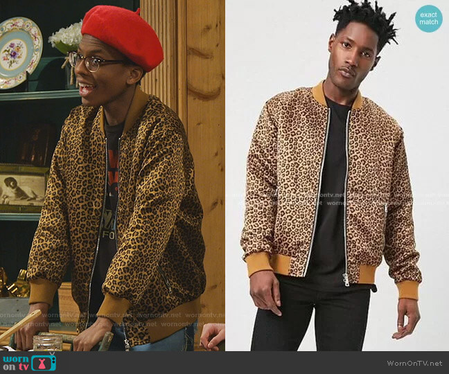 WornOnTV: Noah’s yellow leopard print bomber jacket on Bunkd | Israel ...