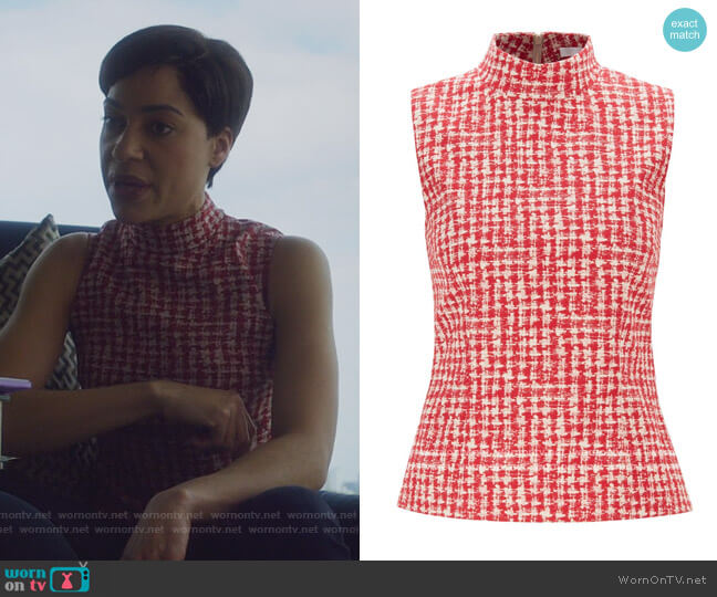 WornOnTV: Lucca’s red houndstooth sleeveless top on The Good Fight ...
