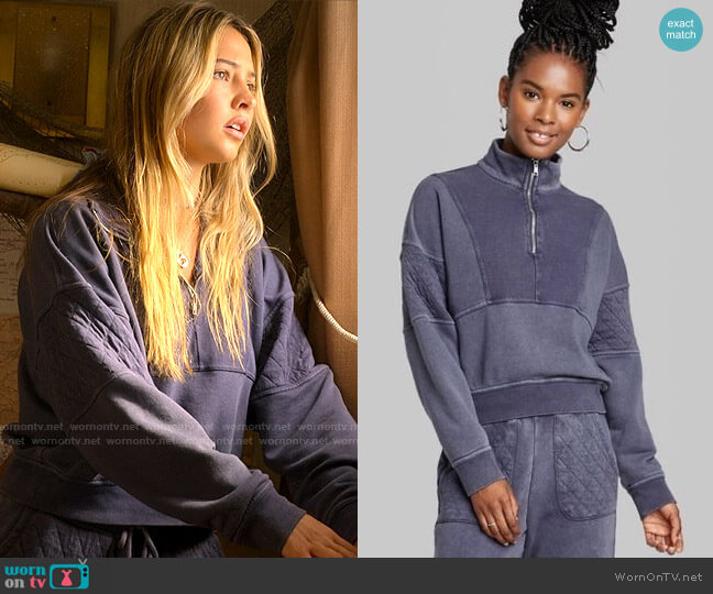 WornOnTV: Sarah’s blue quilted sweat set on Outer Banks | Madelyn Cline ...