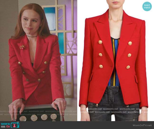 WornOnTV: Cheryl’s red double breasted blazer on Riverdale | Madelaine Petsch | Clothes and ...