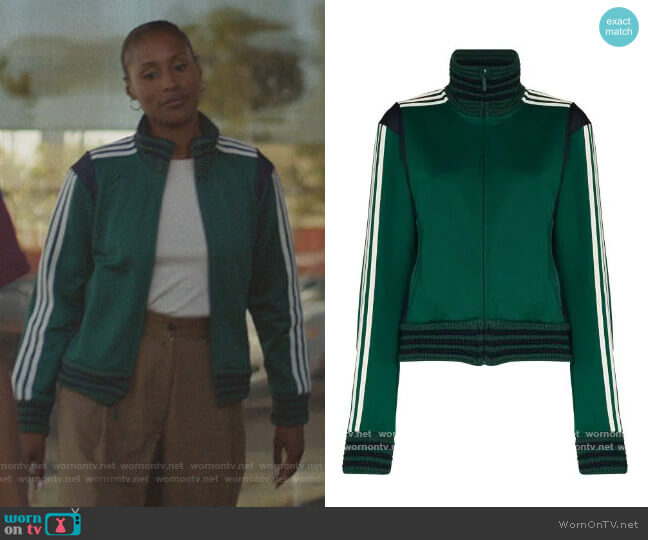 WornOnTV: Issa’s green Adidas track jacket on Insecure | Issa Rae ...