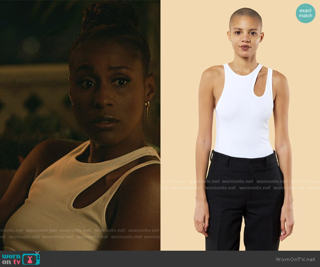 WornOnTV: Issa’s white cutout tank on Insecure | Issa Rae | Clothes and ...
