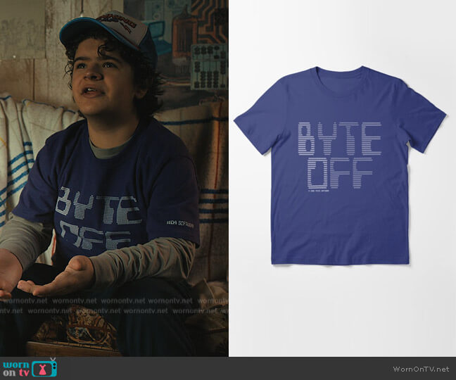 WornOnTV: Dustin’s Byte Off print tee on Stranger Things | Gaten ...
