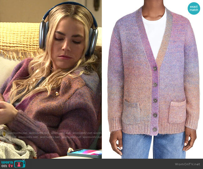 WornOnTV: Maggie’s pink ombre cardigan on Maggie | Rebecca Rittenhouse ...