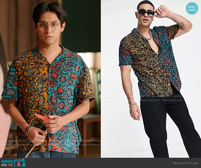 WornOnTV: Carlos’s colorblock snake print shirt on High School Musical ...