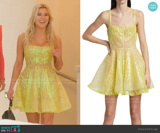 WornOnTV: Alexandra’s metallic yellow mini dress on Selling the OC ...