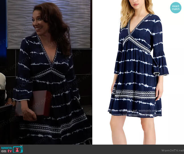 WornOnTV: Liesl’s blue tie dye dress on General Hospital | Kathleen ...