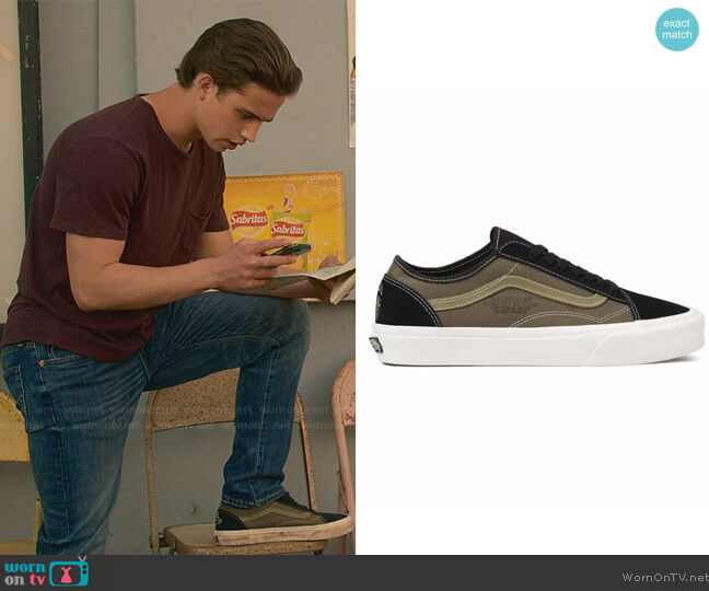 WornOnTV: Robby’s khaki sneakers on Cobra Kai | Tanner Buchanan ...