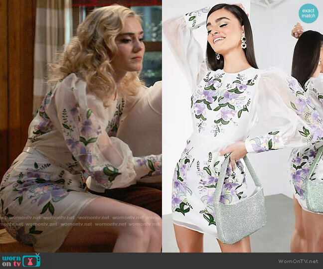 WornOnTV: Val’s white floral embroidered dress on High School Musical ...