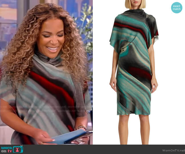 WornOnTV: Sunny’s stripe printed dress on The View | Sunny Hostin | Clothes and Wardrobe from TV