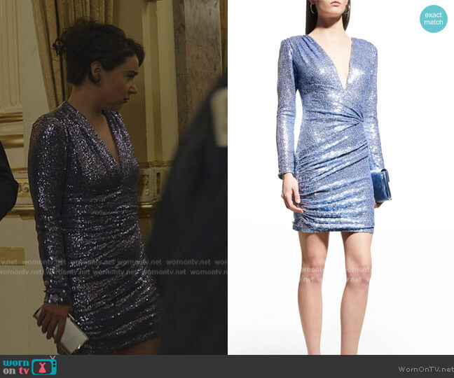 WornOnTV: Marissa’s blue sequin mini dress on The Good Fight | Sarah ...