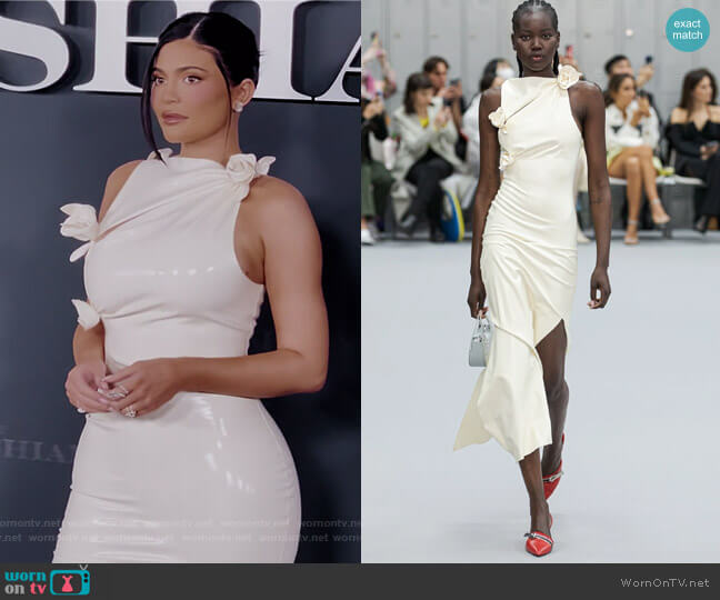 WornOnTV: Kylie’s bow embellished dress on The Kardashians | Kylie Jenner | Clothes and Wardrobe ...