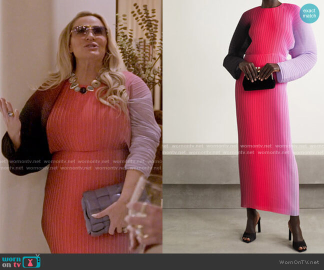 WornOnTV: Heather’s pink ribbed ombre dress on The Real Housewives of ...