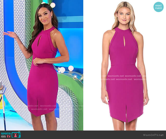 WornOnTV: Alexis’s magenta pink keyhole dress on The Price is Right ...
