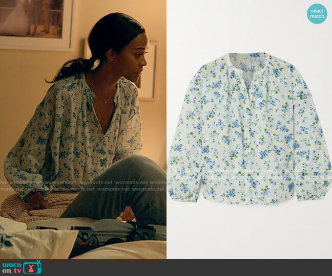 WornOnTV: Amy’s floral pajamas on From Scratch | Zoe Saldana | Clothes ...