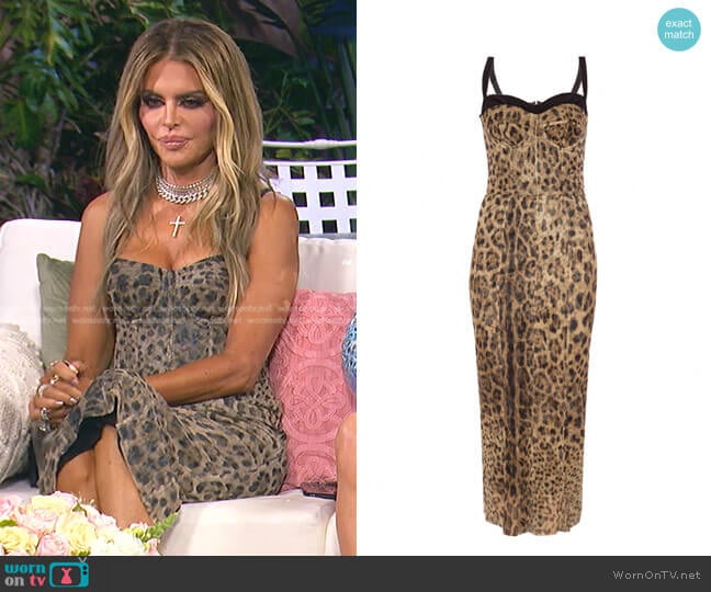 WornOnTV: Lisa’s leopard mesh dress on The Real Housewives of Beverly ...